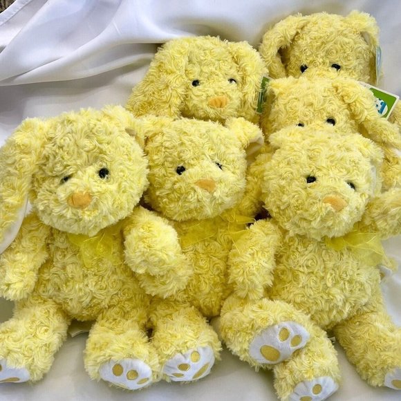 HugFun | Holiday | Hug Fun Plush Swirl Yellow Bunny 4 Nwt Stuffed ...